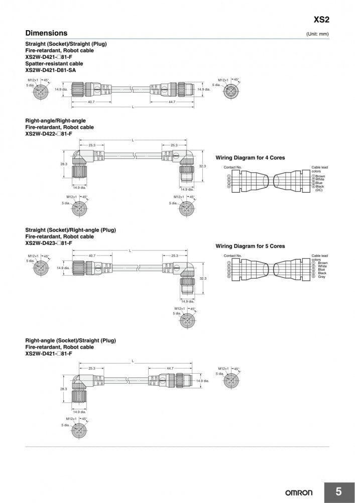 OMRON XS2Z-11 datasheet page 5