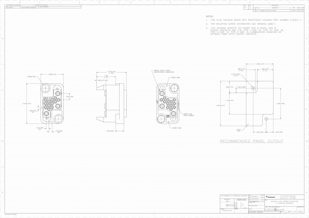 TE Connectivity 213426-1 technical drawing