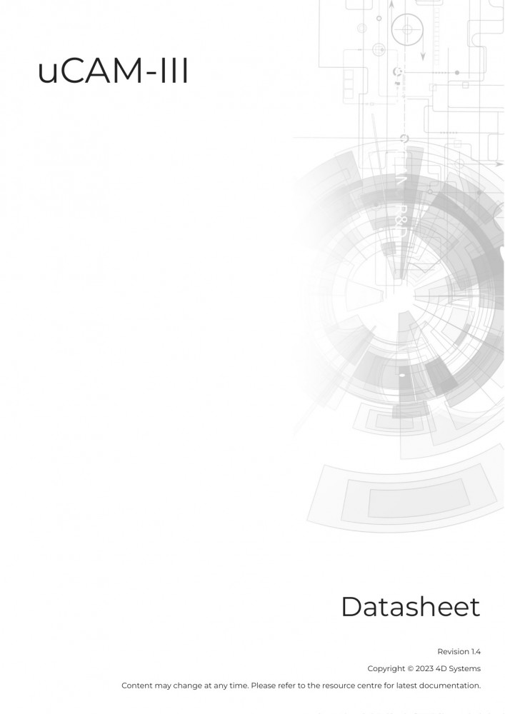 UCAM-III datasheet page 1