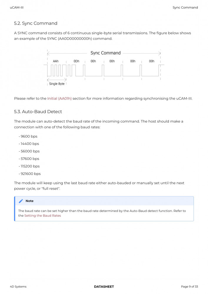 UCAM-III datasheet page 9