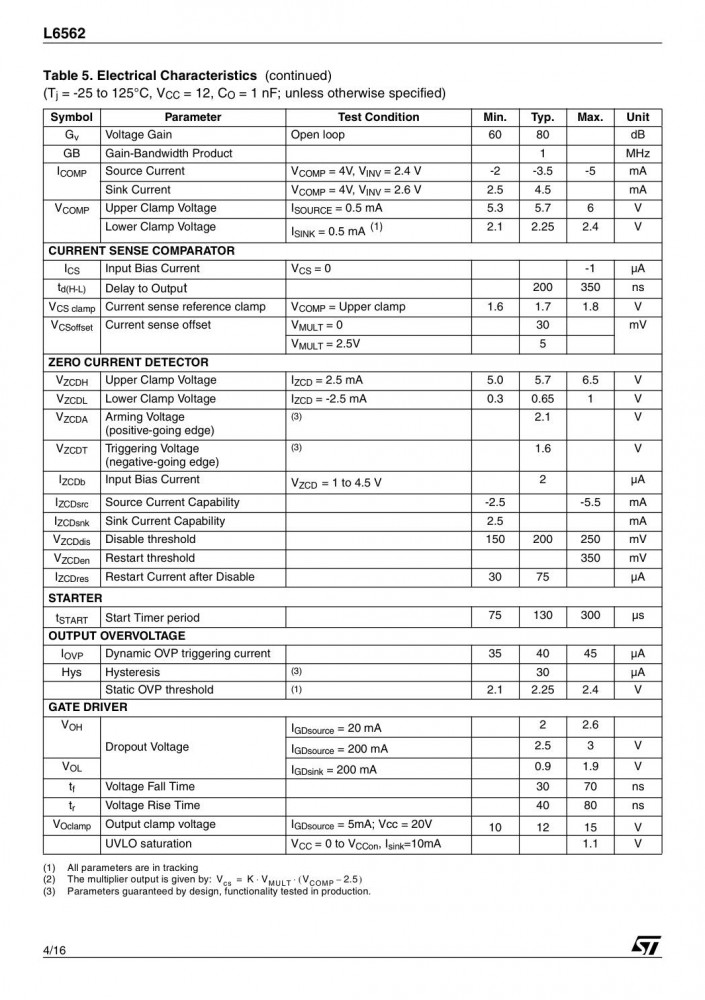 L6562D technical document page 4