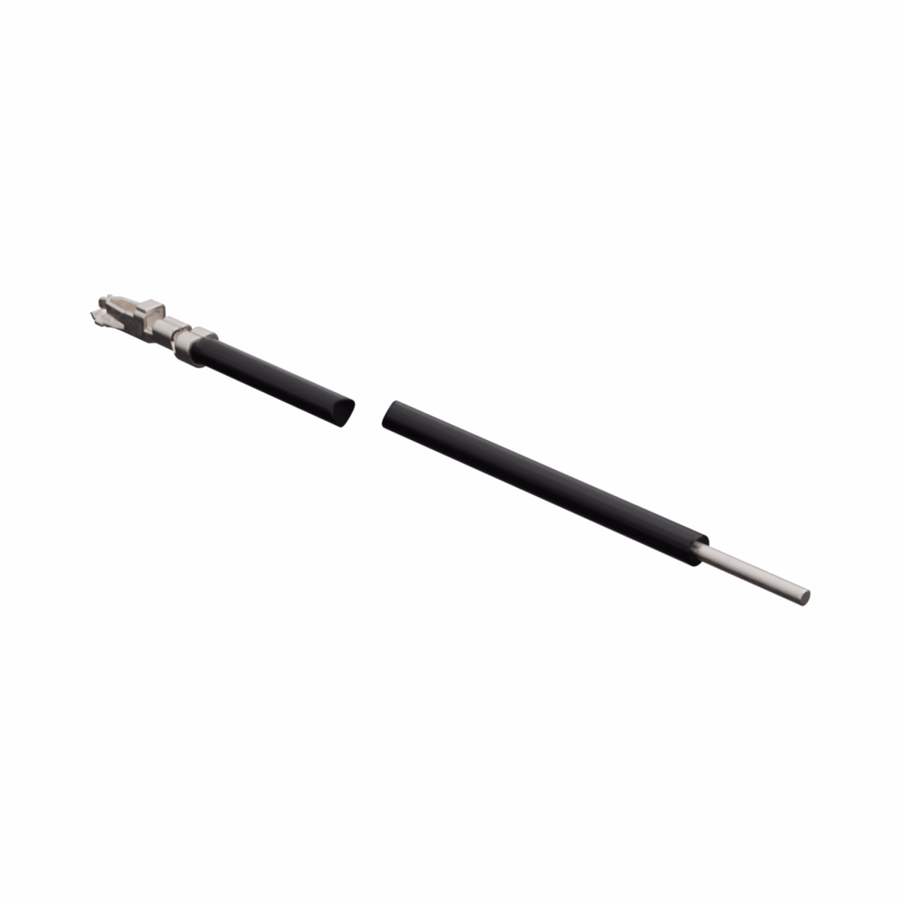 Pre-Crimped Lead Micro-Lock Plus 2.0 Female-to-Pigtail, Matte Tin (Sn) Plating, 225.00mm Length, 26 AWG, Black for sale