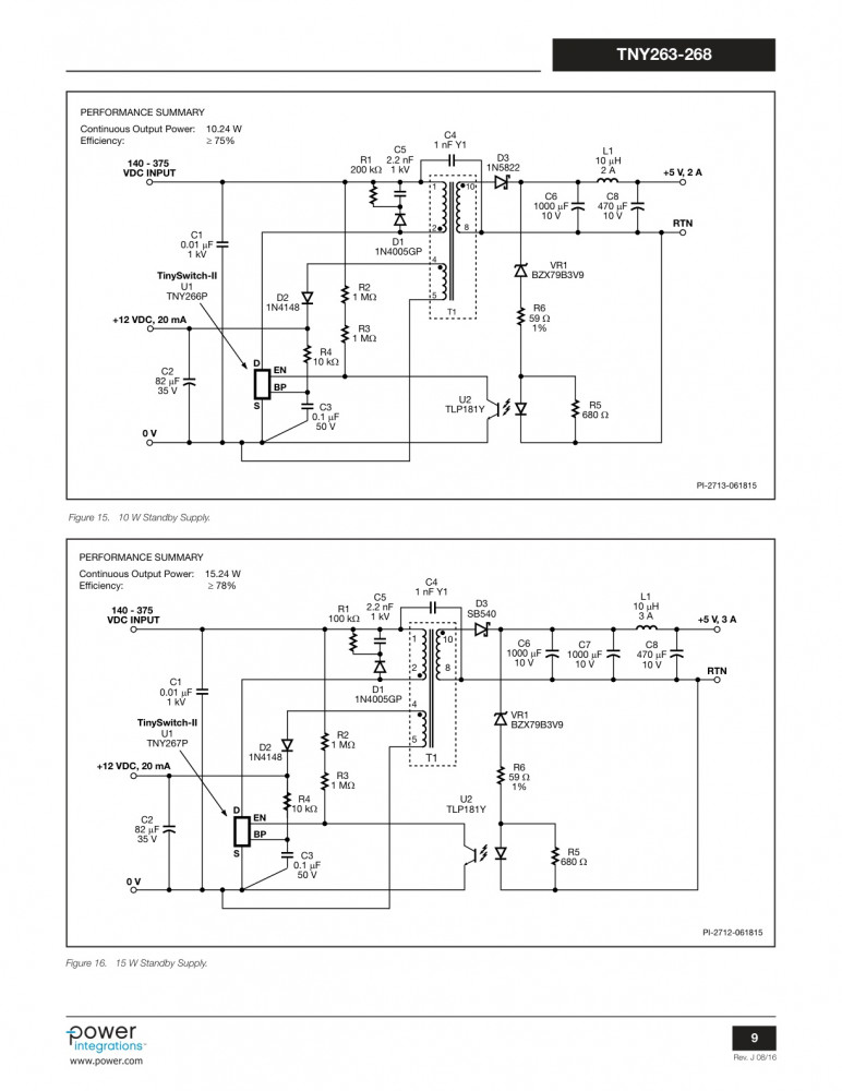 TNY267PN technical document page 9