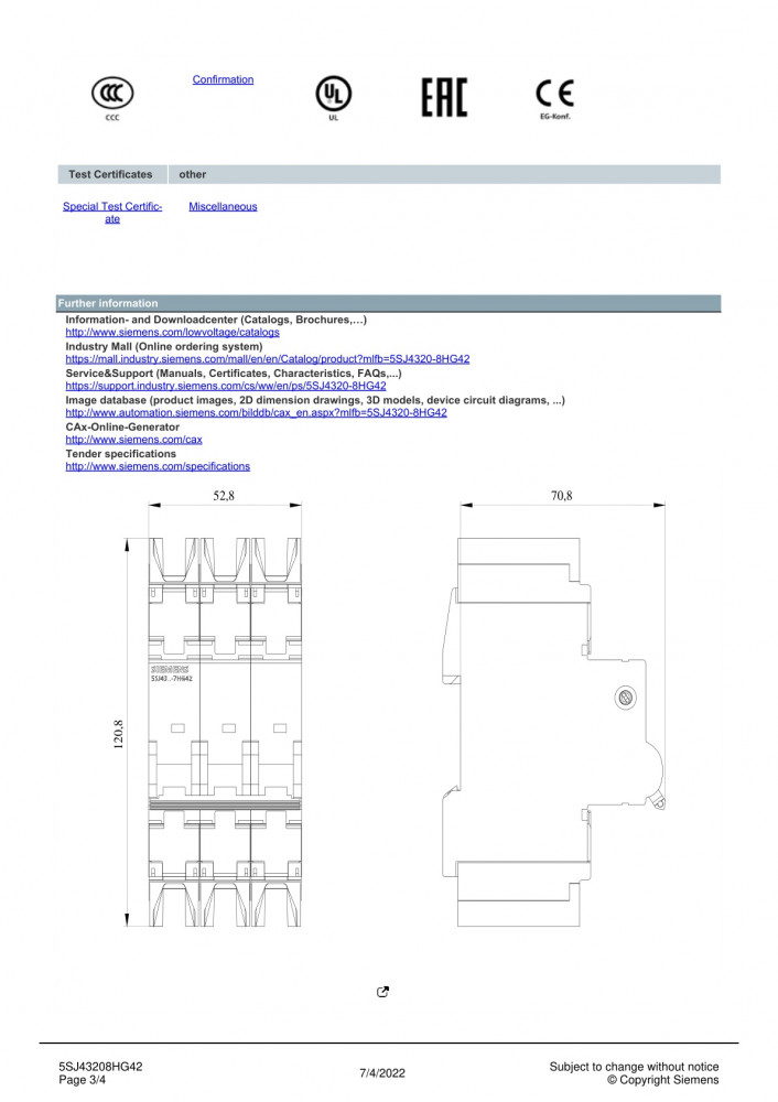 5SJ4320-8HG42 technical document page 3