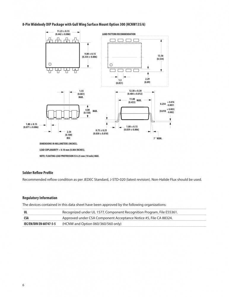 HCNW136-500E datasheet page 6