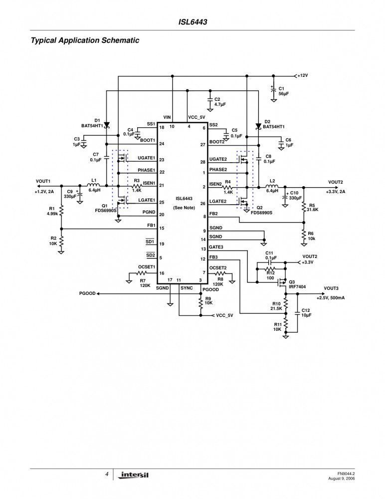 ISL6443 datasheet page 4