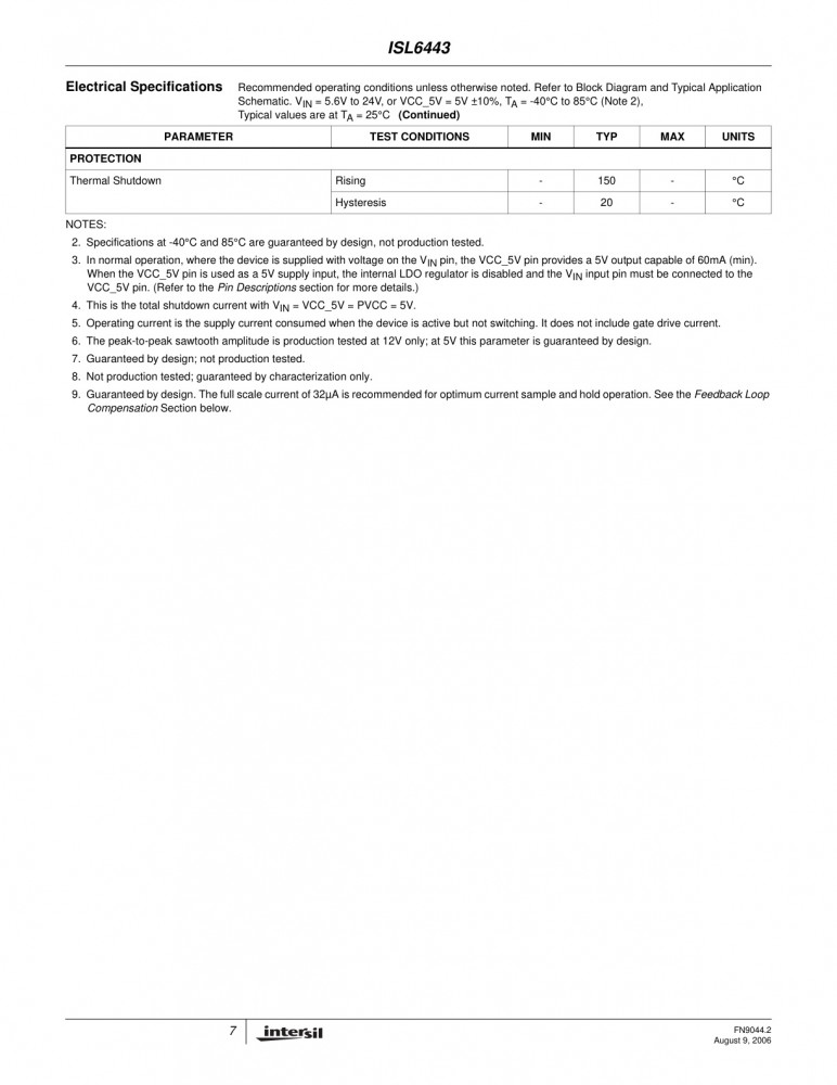 ISL6443 datasheet page 7