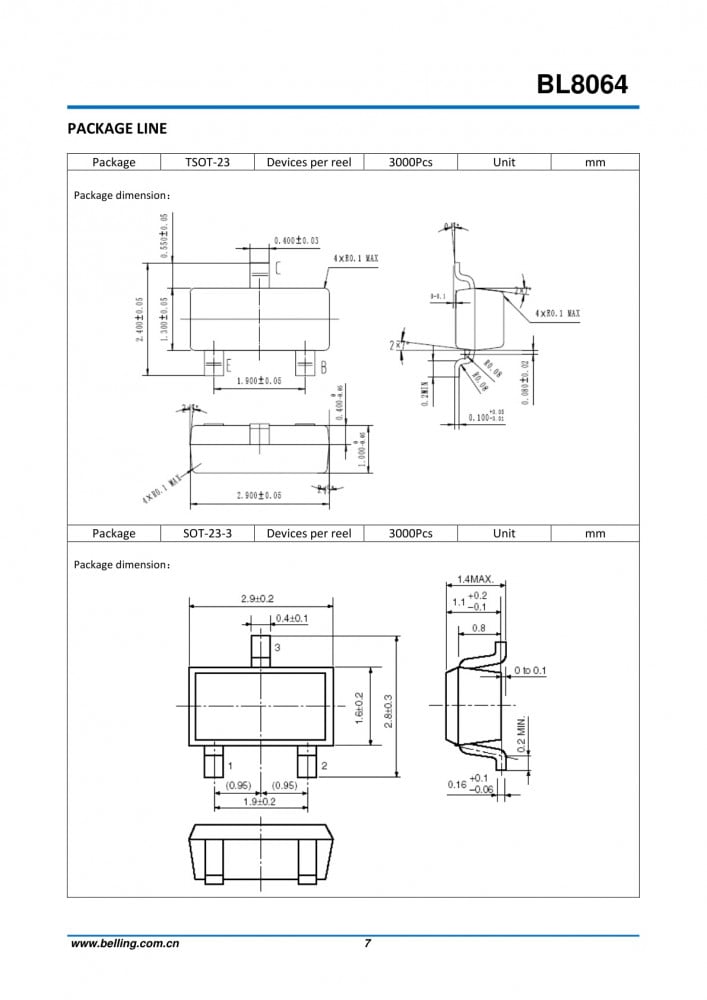 BL8064 datasheet page 7