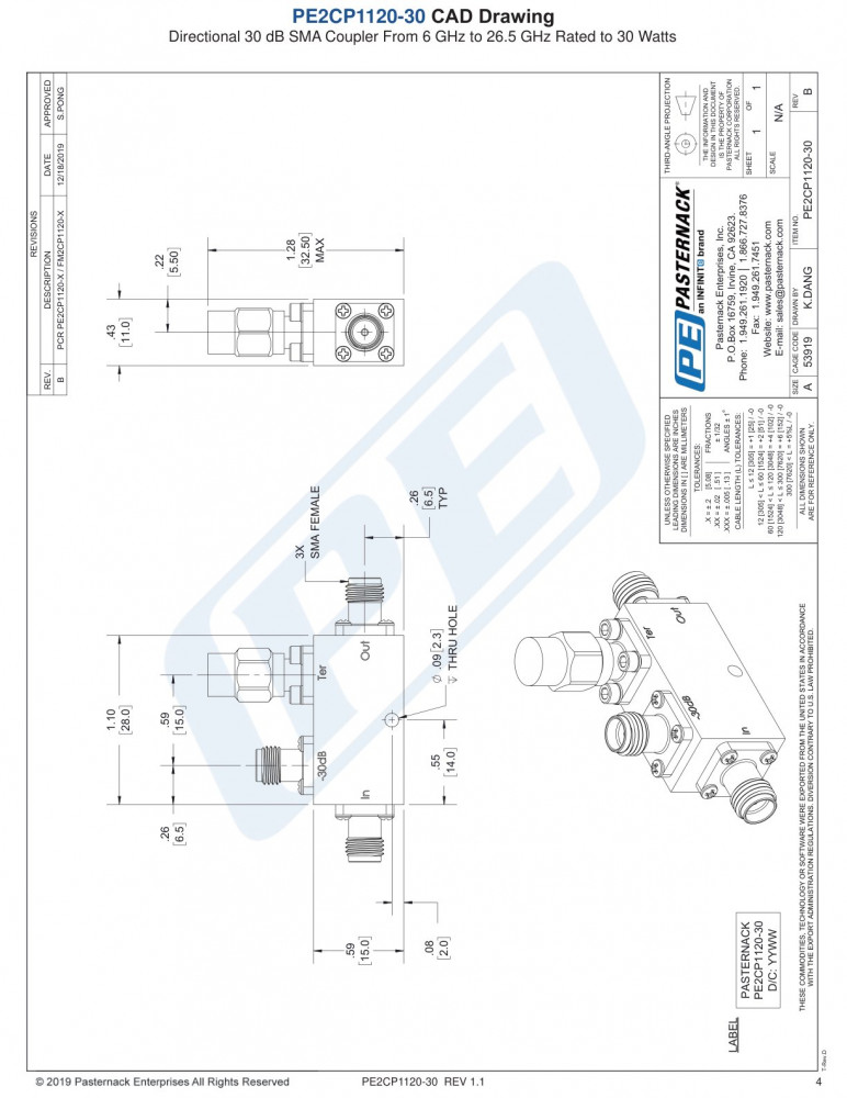 PE2CP1120-30 datasheet page 4