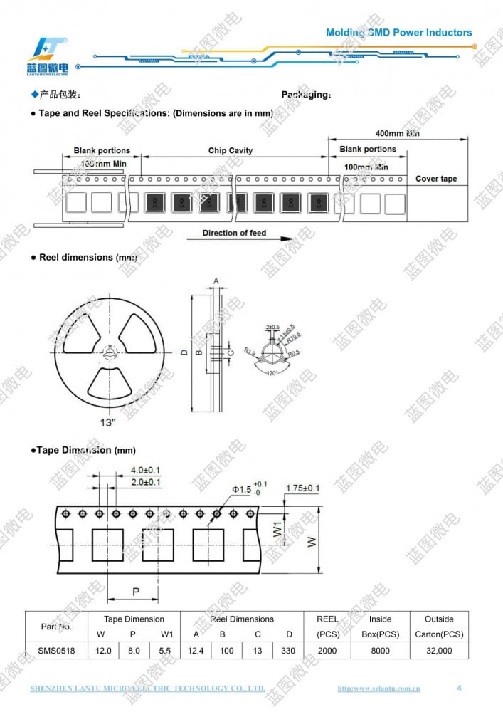 SMS0518-R47M datasheet page 4