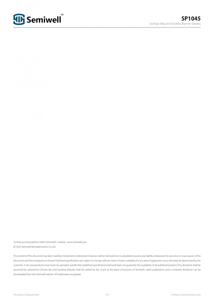 SP1045 datasheet page 5