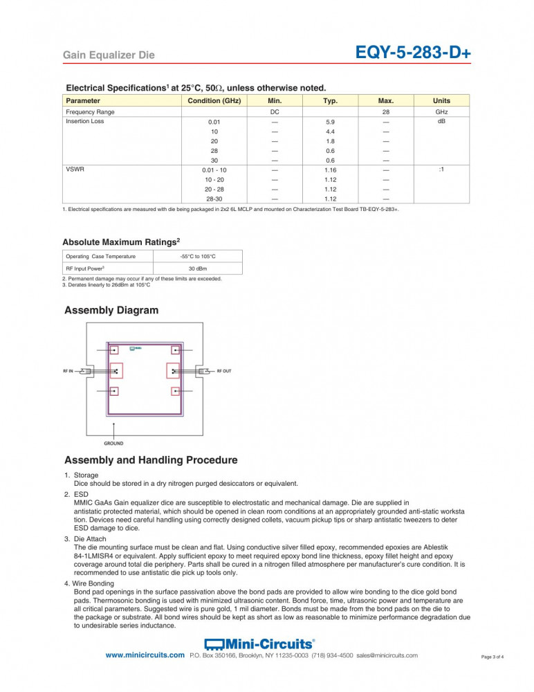 EQY-5-283-DG+ datasheet page 3