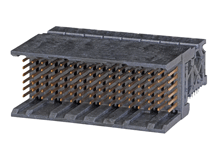 Impact 100 Ohm 6 Pair RAM Right-Angle Header, Unguided, Open Endwall, 16  Columns, 288 Circuits, Pin Length 4.90mm, Plated Through Hole Dimension  0.39mm, Lead-Free