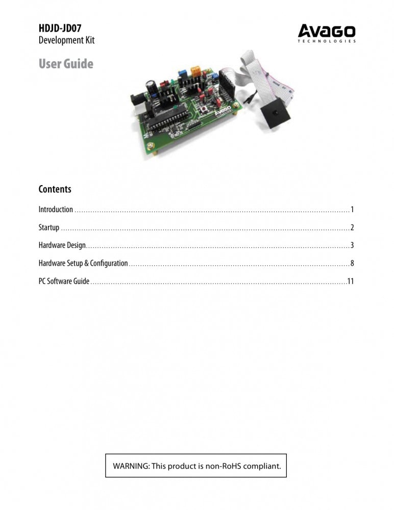 HDJD-JD07 documentation page 1