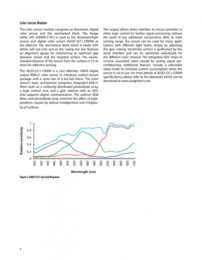 HDJD-JD07 documentation page 6