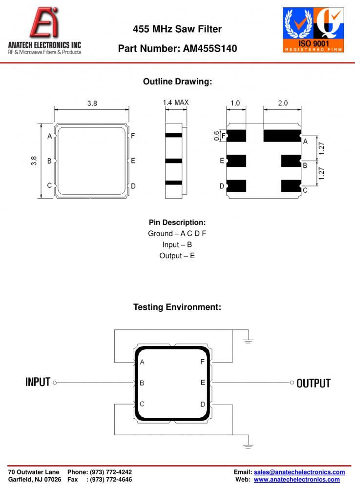 AM455S140 technical document page 2