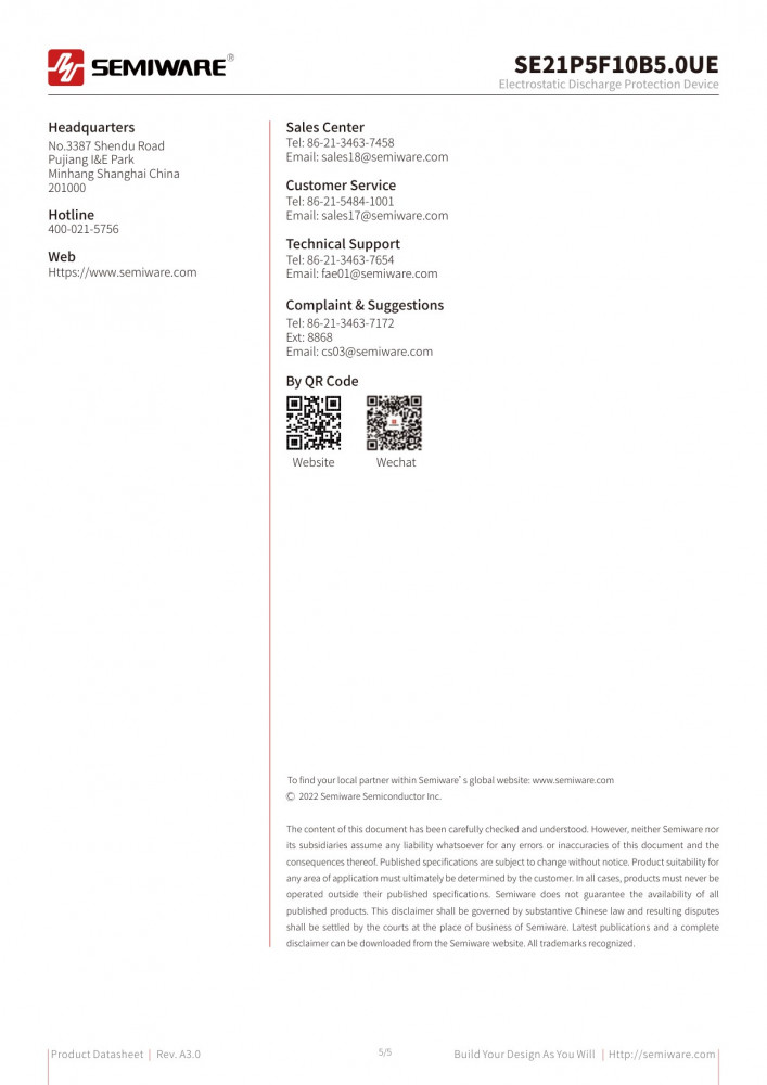 SE21P5F10B5.0UE datasheet page 5 preview