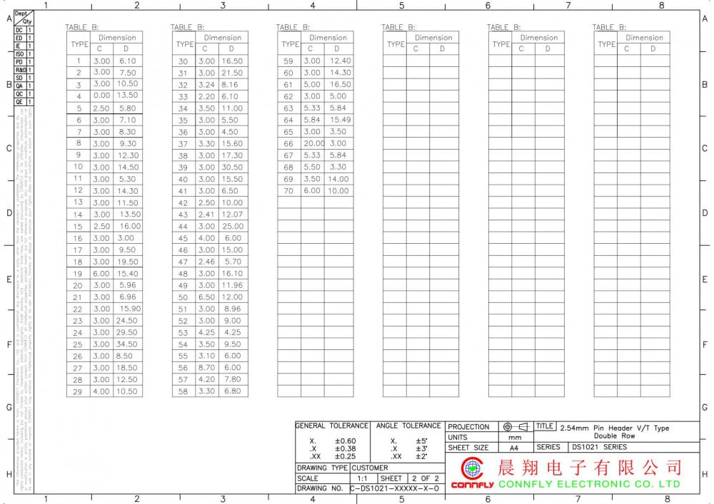 DS1021 technical drawing page 4