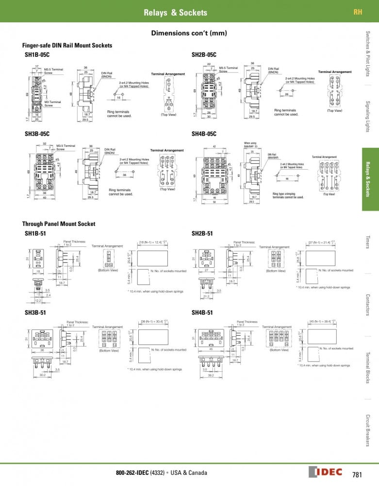 IDEC relay datasheet page 9