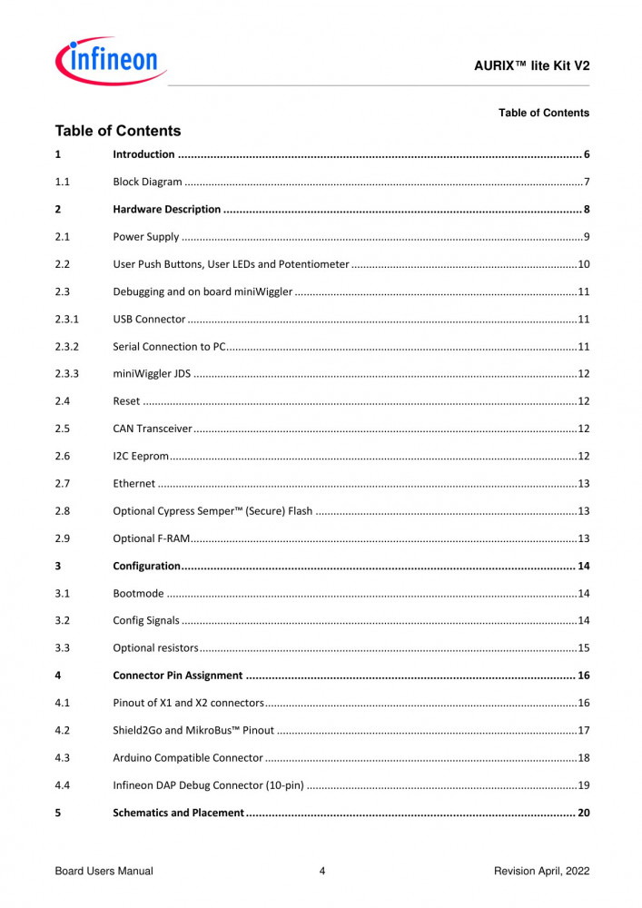 AURIX lite Kit V2 manual page 4