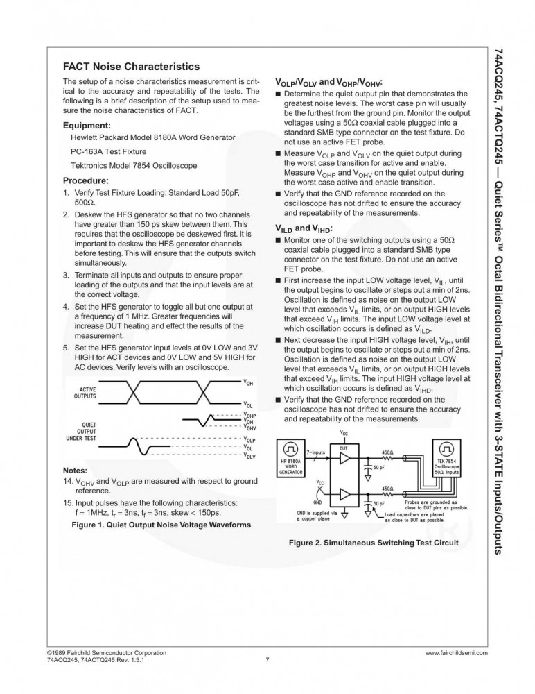 74ACTQ245MTC-G datasheet page 7