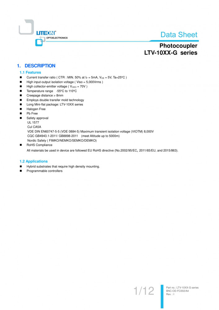 LTV-1008-TP-G datasheet page 2