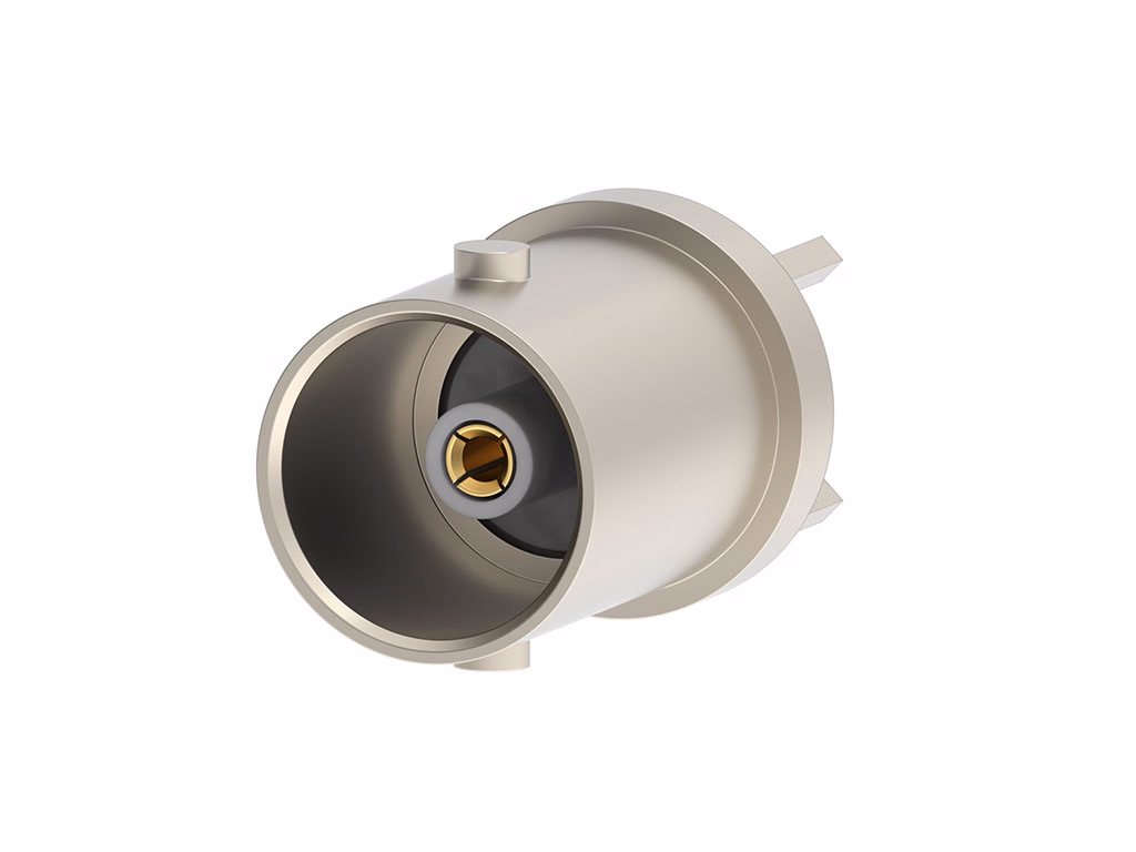 4.3-10 Plug, Right-Angle, Hand Tight, Solder, for 1/2