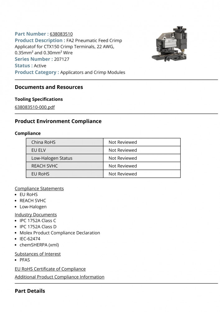 Tooling document page 1
