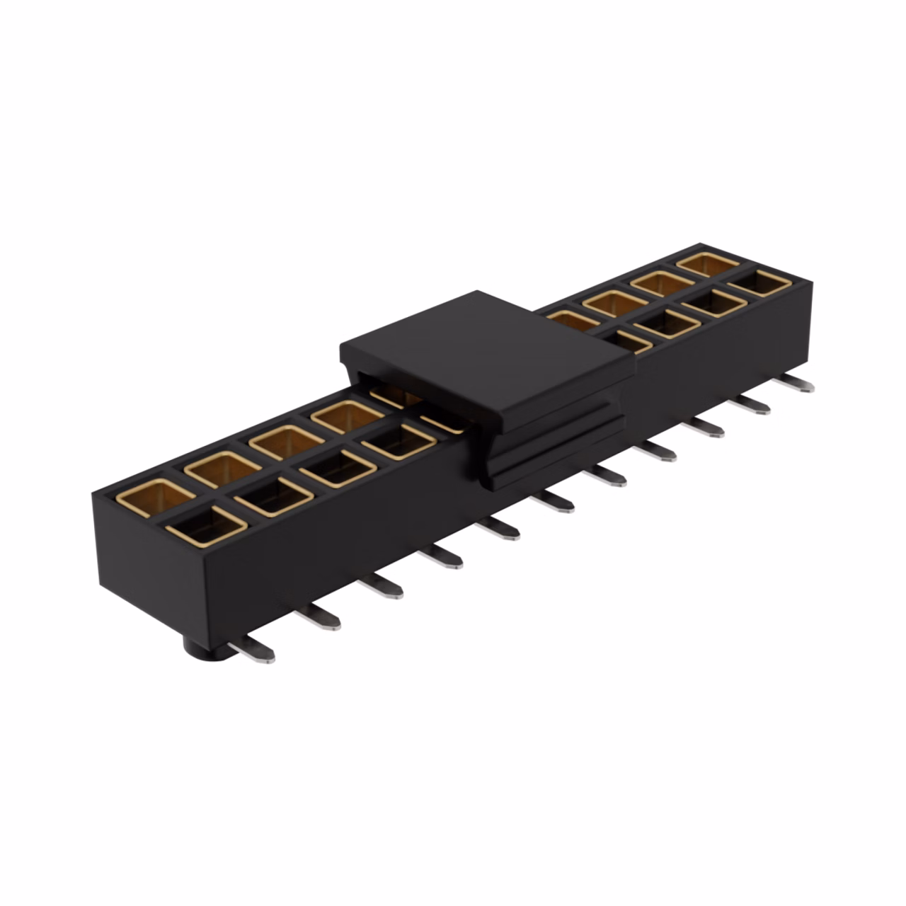 2.00mm Pitch Milli-Grid Receptacle, Surface Mount, Bottom Entry, 0.13µm Gold (Au) Plating, 24 Circuits, with Pick-and-Place Cap, with Peg, Tape and Reel, Lead-Free