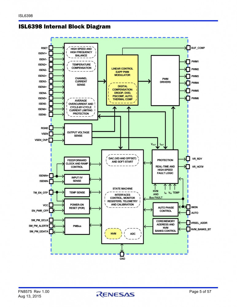 ISL6398 technical document page 5