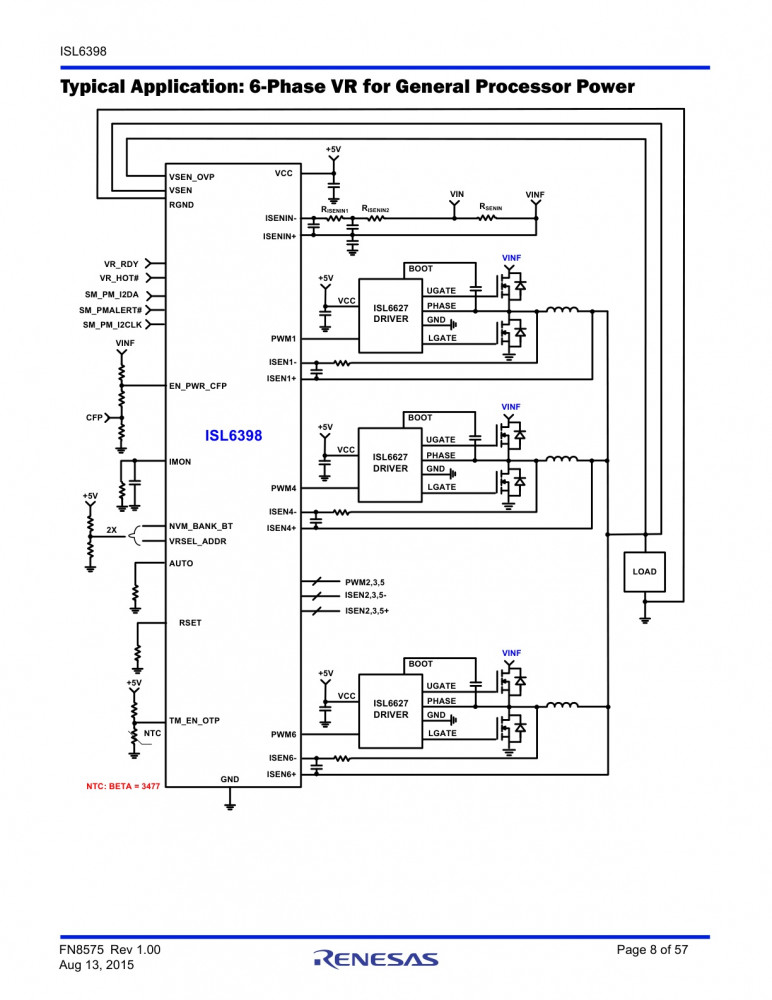 ISL6398 technical document page 8