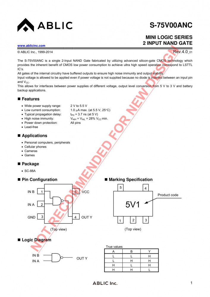 ABLIC S-75V86ANC-5V8-TFG document page 1