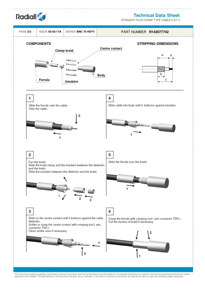 Radiall R142077742 datasheet, page 3
