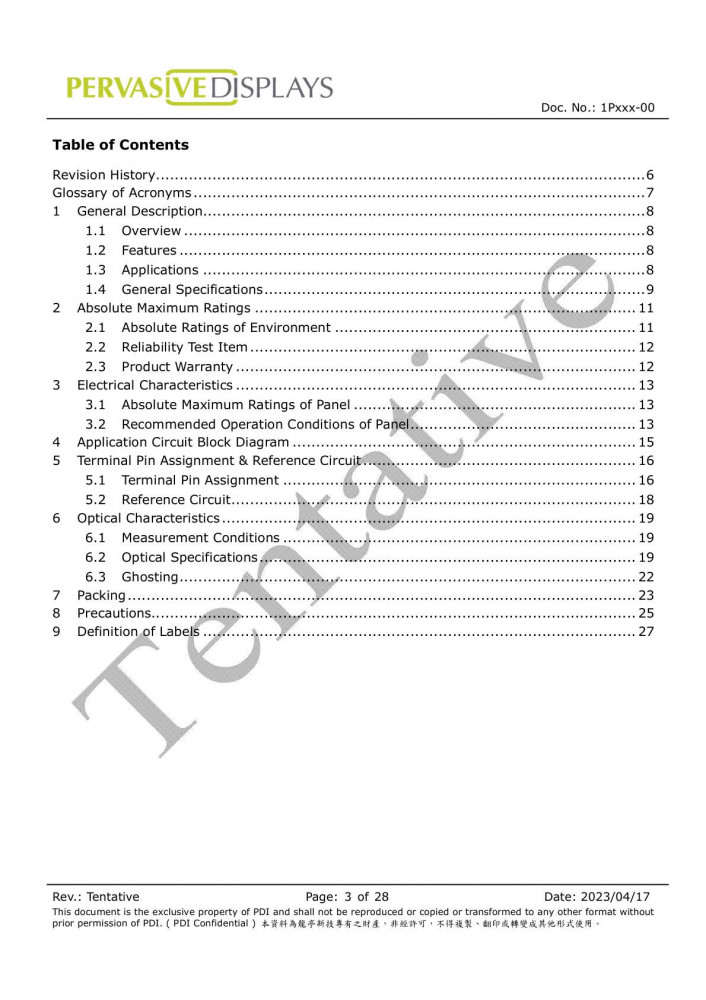 E2581KS061 specification page 3