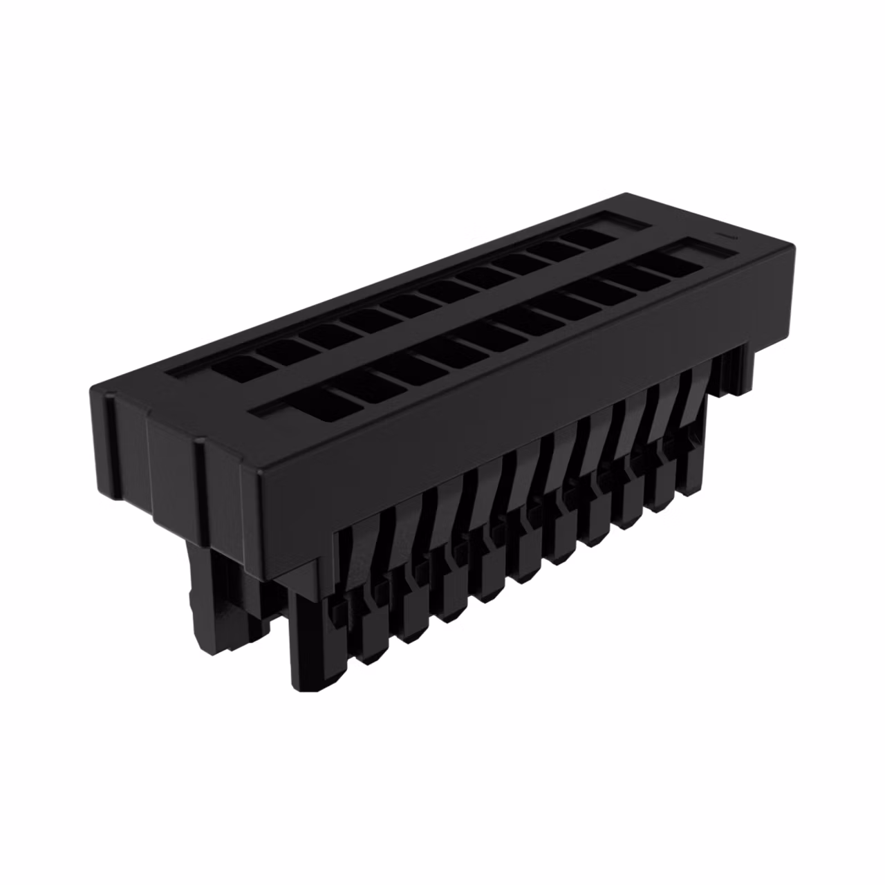 Zero-Hachi Receptacle Housing, 0.80mm Pitch, Dual Row, Friction Lock, 20 Circuits, Black for sale