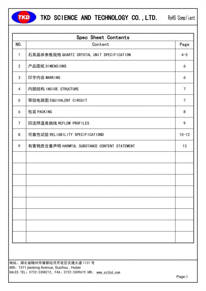 TKD SX20Y020000BK1T002 datasheet page 3