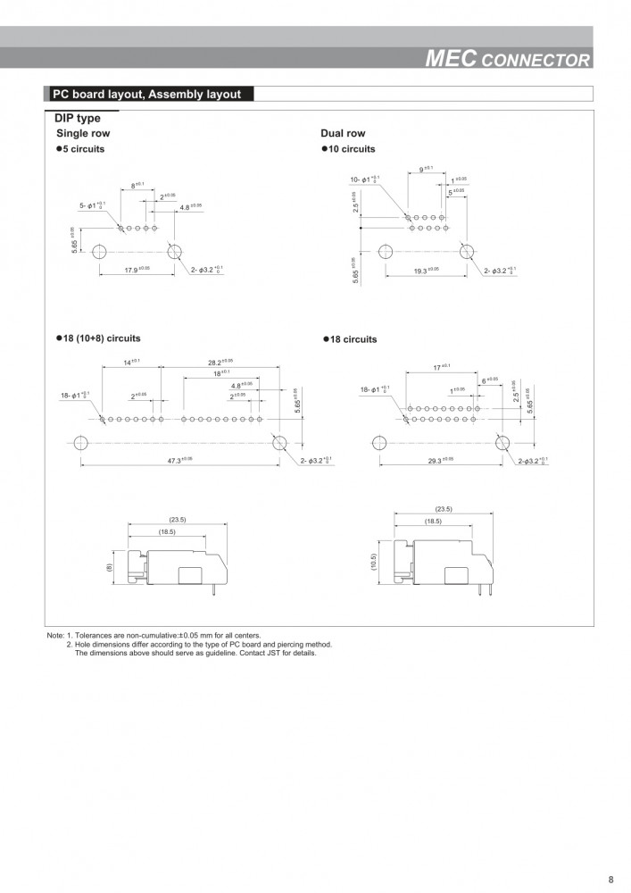 JST MEC connector document page 8
