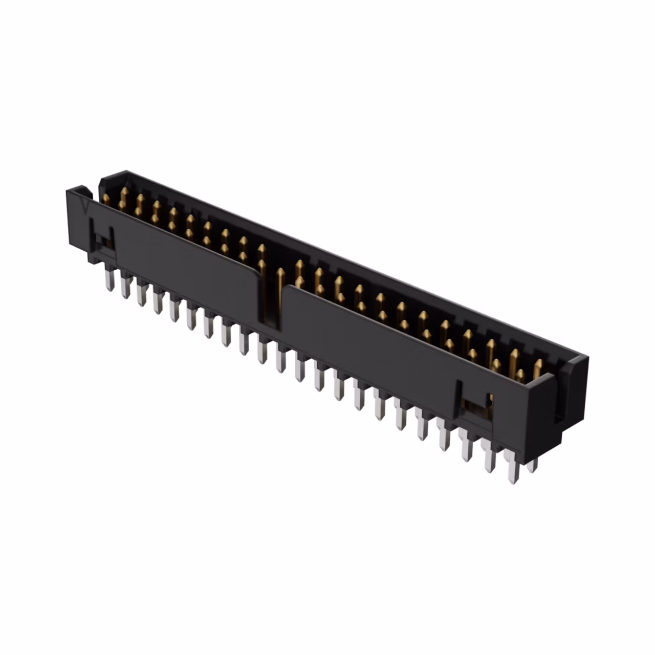 2.00mm Pitch, Milli-Grid PCB Header, Dual Row, Vertical, Through Hole, Shrouded, 44 Circuits, Circuit 20 Voided, 0.38µm Gold (Au) Plating, 2.50mm Tail Length, Dual Side Slots, Dual Friction Locks, Center Polarization, Tube for sale