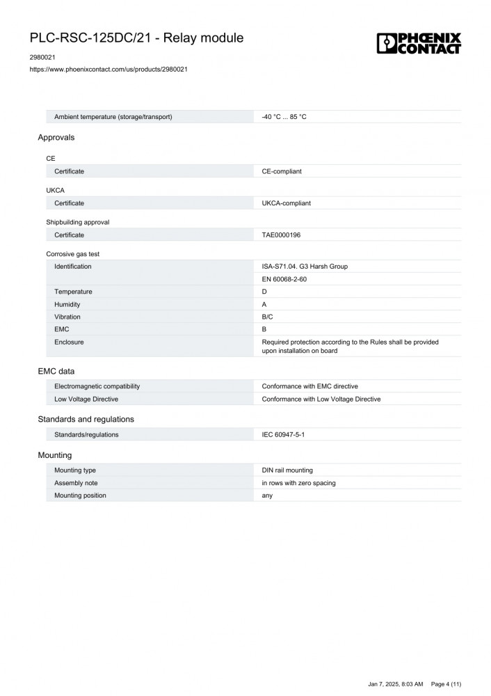 Phoenix Contact 2980021 documentation page 4