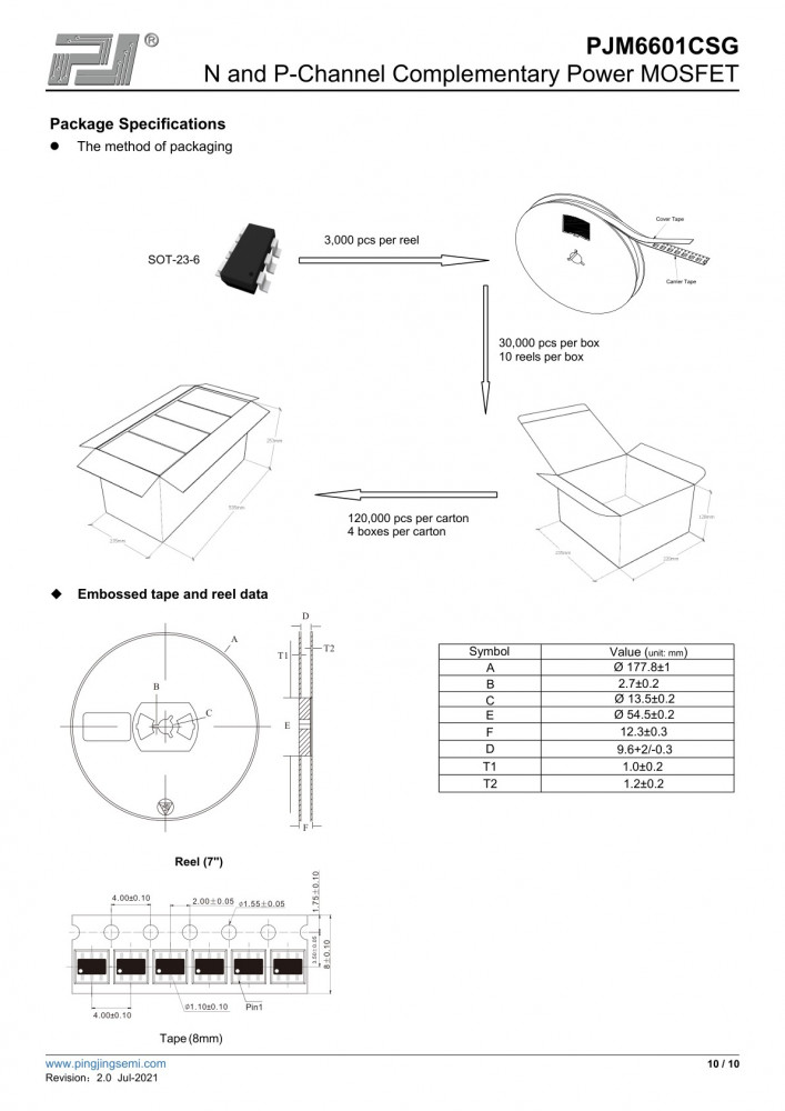 PJM6601CSG datasheet page 10