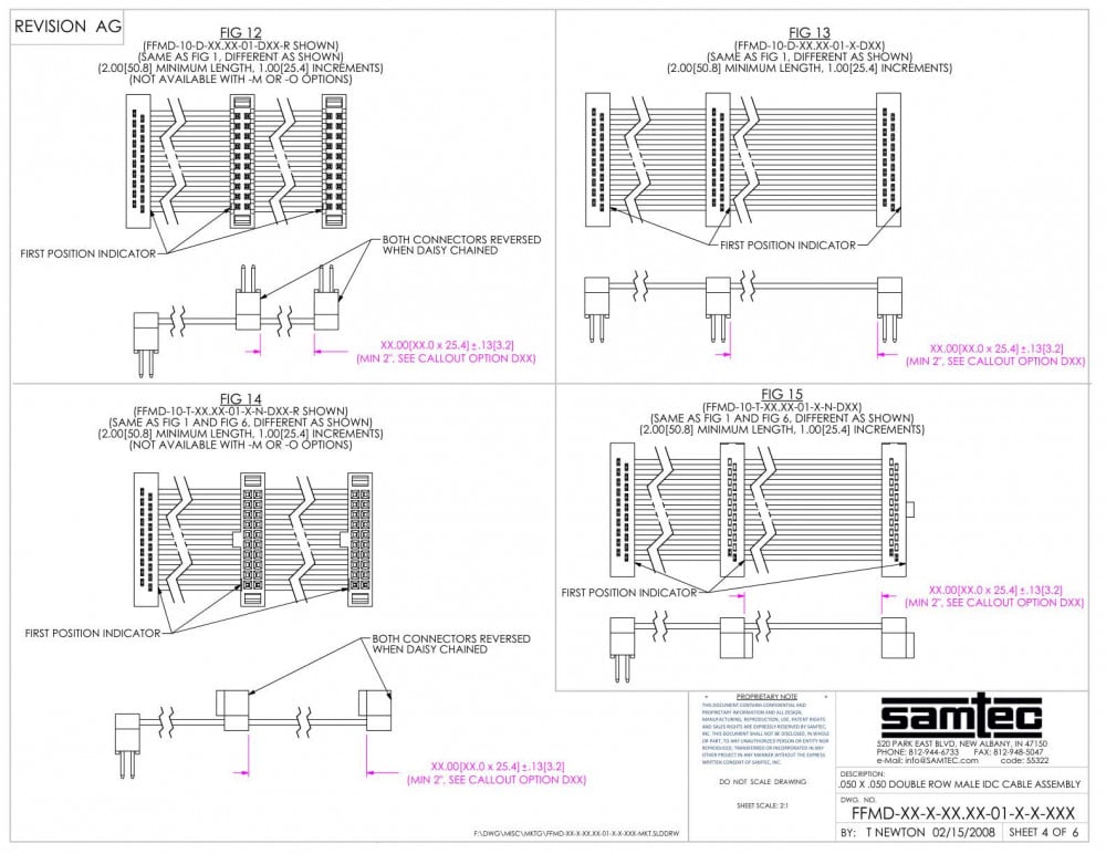 Samtec FFMD drawing page 4