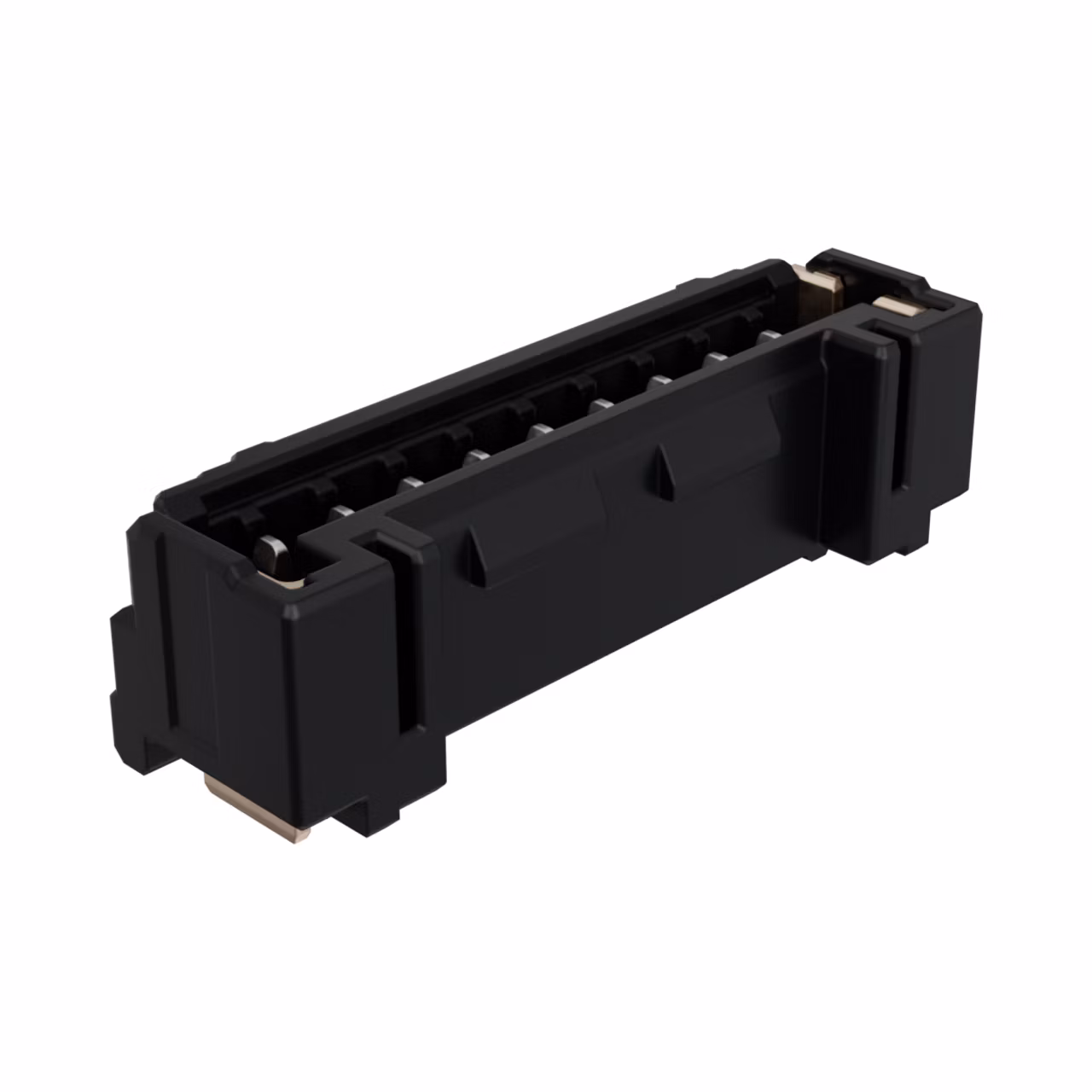 1.50mm Pitch, Micro-Lock Plus PCB Header, Single Row, Right Angle, Surface Mount, Tin-Bismuth Plating, Positive Lock, 9 Circuits, Black for sale