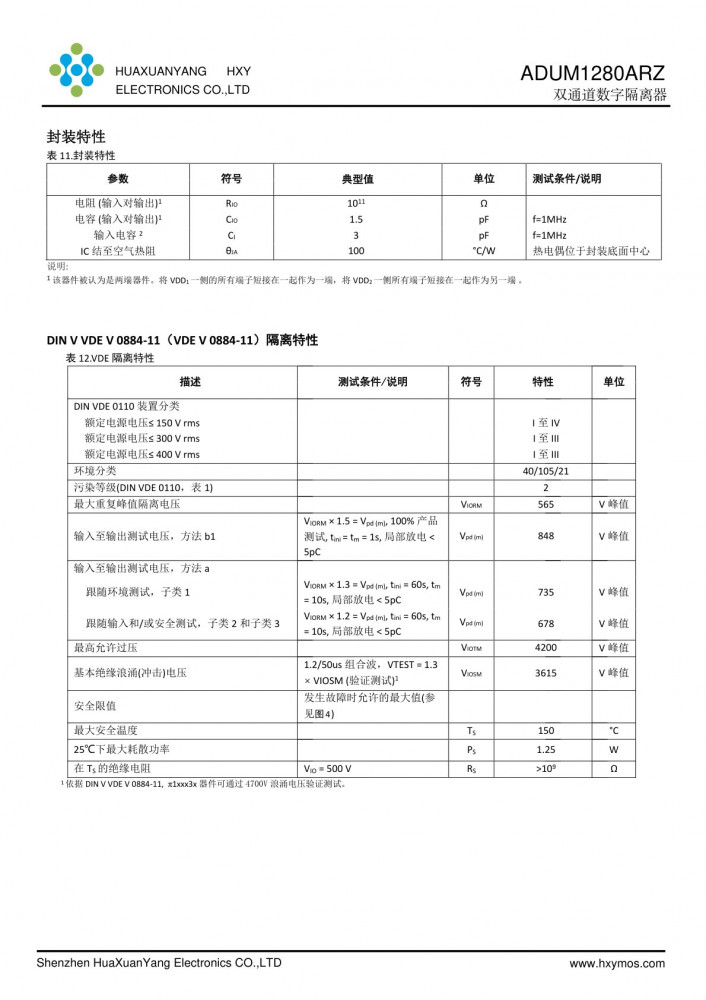 ADUM1280ARZ-HXY datasheet page 5
