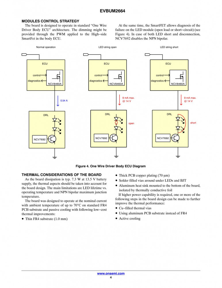 NCV7692 DRL evaluation board manual page 4