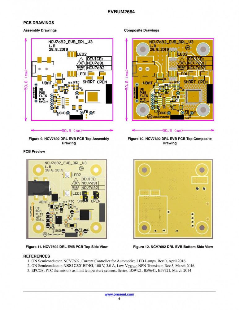 NCV7692 DRL evaluation board manual page 6
