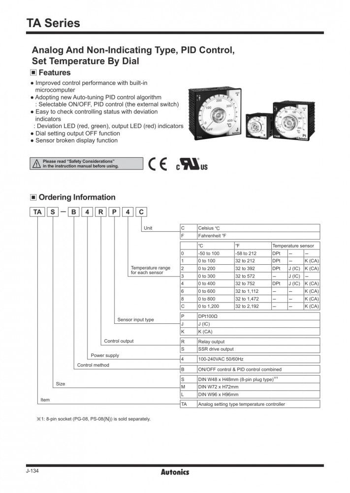 TAS-B4RJ4C product documentation page 1