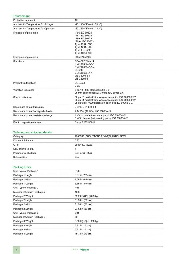 ZBY9W2G330 technical document page 2