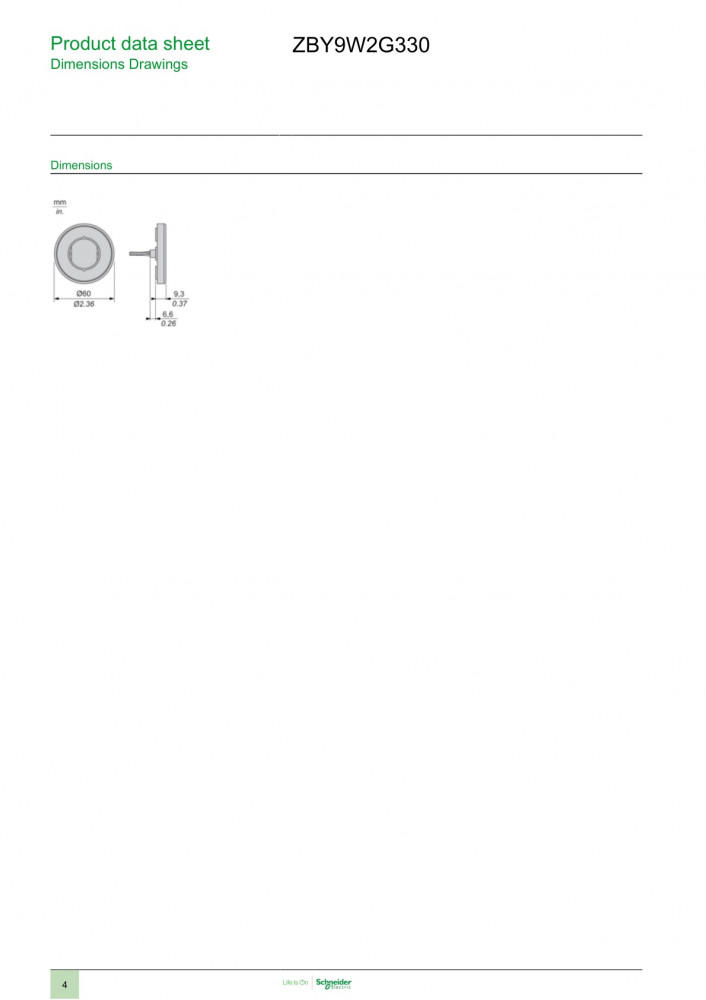 ZBY9W2G330 technical document page 4
