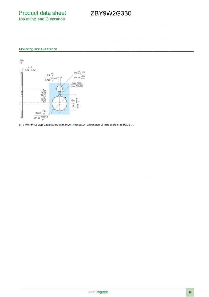 ZBY9W2G330 technical document page 5