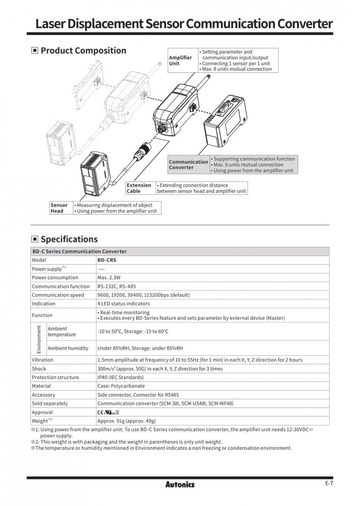 BD-C Series documentation page 2